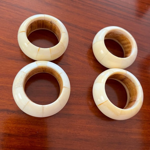 Soapstone napkin rings | Dining | Vintage Soapstone Napkin Rings Wood ...